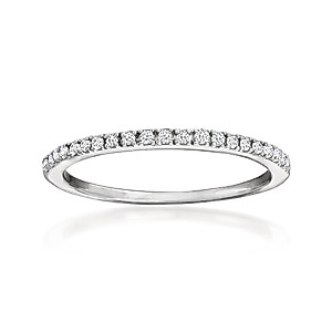 RS Pure by Ross-Simons 0.15 ct. t.w. Diamond Ring in Sterling Silver. Size 9