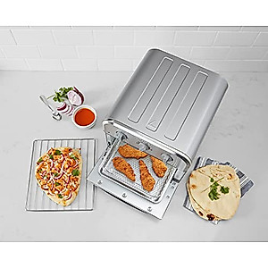 Cuisinart TOA-26 Compact AirFryer/Convection Toaster Oven Stainless Steel Bundle with 1 YR CPS Enhanced Protection Pack