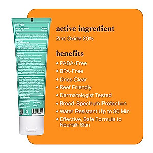 THINKBABY Kids Clear Zinc Sunscreen Spf 30, 89 ML