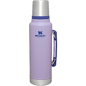 Stanley Classic Vacuum Insulated Wide Mouth Bottle - Lavender - BPA-Free 18/8 Stainless Steel Thermos for Cold & Hot Beverages - 1.5 QT, 10-11347-009