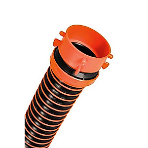 Camco RhinoEXTREME 20’ Camper/RV Sewer Hose | RV Accessories Include 360° Clear Swivel Wye Fitting & Removable 4-in-1 Adapter for RV Storage and Organization & More | TPE Tech for Durability (21056)