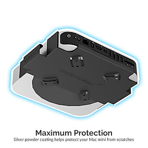 SABRENT Mac Mini VESA Mount/Wall Mount/Under Desk Mount [Black] (BK-MABM)