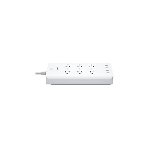 Ubiquiti SmartPower 6-Outlet 4-USB Port Power Strip, White (USP-STRIP-US) (USPSTRIPUS)