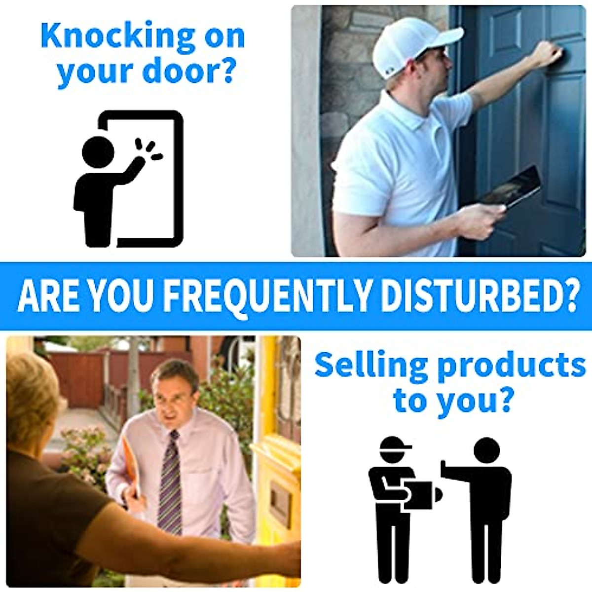 Office Door Signs, Out of Office Sign, Welcome Please Knock Sign, Do Not Disturb Sign, Office Privacy Sign That Lets Others Know Whether You're Available Or Not (4inch,Silver)