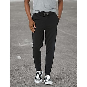 Southpole Men's Tech Jogger Fleece Pants, Black, X-Large