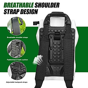 Backpack Sprayer 4 Gallon Battery Powered Garden Sprayer, VaxMay Electric Sprayer Works with Makita 18V Battery, Battery Weed Sprayer 75 PSI, Telescopic Wand, 4 Nozzles, 2.5Ah Battery&Charger included