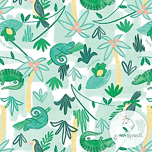 i Play Boys Reusable Absorbent Baby Swim Diapers Green Tropical Jungle 12 Months