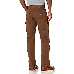 Dickies Men's Relaxed Straight Fit Lightweight Duck Carpenter Jean, Timber, 36W x 34L