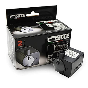 SICCE MI MOUSE Compact Aquarium Pump, 82 GPH, for submerged use in freshwater and saltwater