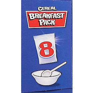 General Mills Breakfast Cereal Variety Pack, Lucky Charms, Cinnamon Toast Crunch, and Cheerios Varieties, Single Serve Snacks, 9.14 oz (8 Pouches)