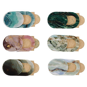 Hemobllo Webcam Cover - 6 Pcs Marble Laptop Camera Cover Slide Camera Blocker Web Cam Cover Sliders for Computer Cell Phone PC Tablet Notebook