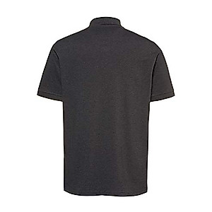 JP 1880 Menswear Big & Tall Plus Size L-8XL 2-Pack Polo Shirts Dark Grey Melange, Black XXXXXX-Large 704317 11