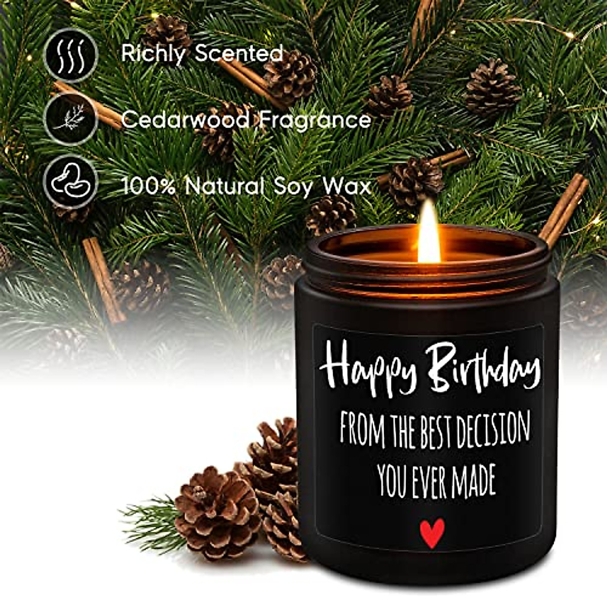 Fairy's Gift Manly Happy Birthday Candles for Husband, Boyfriend, Fiance - Hilarious Husband Birthday Gift Ideas - Funny Birthday Gifts for Husband from Wife, Boyfriend Birthday Gifts from Girlfriend
