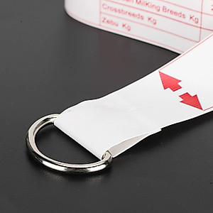 Zerodis 2.5m Cattle Body Weight Tape Measure, Portable Bust Weight Contrast Ruler Farm Equipment for Animal Livestock Body Weight