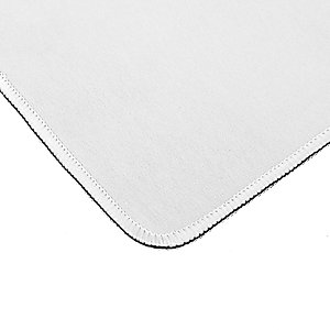 Large Mouse Pad Extended Gaming Mat, Lime Green White Non-Slip Rubber Desk Mat with Stitched Edges for Office Desktop, Computer Keyboard 16" x 36"