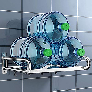 Heavy Duty Shelf Stainless Steel Wall Mounted Rack for Kitchen Microwave Oven Load 40kg/88lb Sturdy and Durable Black with Screws