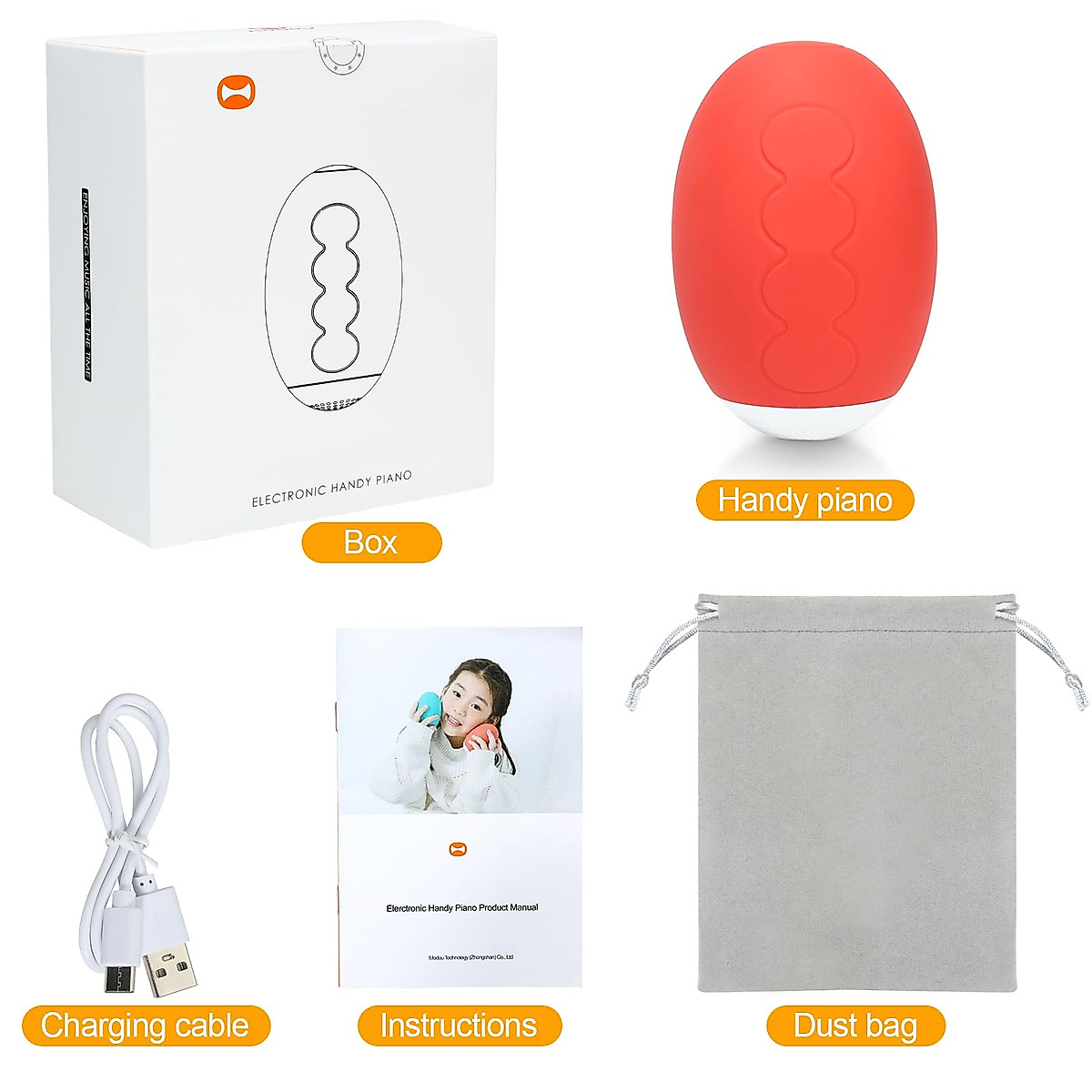 Kid's Piano,13 in 1 Electronic Smart Music Piano (Design patent),5-Key Finger Pocket Piano,Portable Educational Piano Keyboard for Child age 6+/ Teenager for Music Beginner with Multiple Musical scale