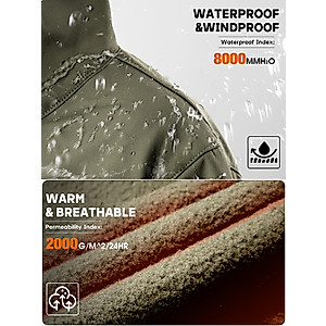 FREE SOLDIER Men's Outdoor Waterproof Soft Shell Hooded Military Tactical Jacket　(Green XX-Large/US)