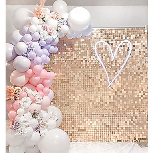 Champagne Shimmer Wall Backdrop Sequin Backdrop 6ftx4ft Glitter Party Backdrop for Bridal Shower Birthday Decorations Bachelorette Party Supplies