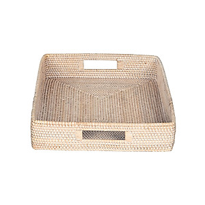 KOUBOO 1020048 Laguna Serving Tray, Off-White/Latte