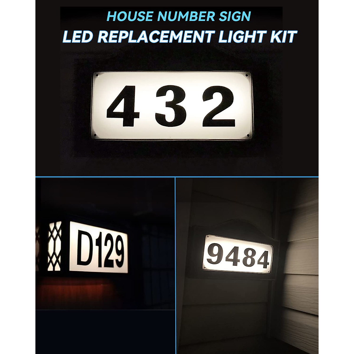 Keiurot House Number Light Bulb 194 193 Bulb Address Light Bulb Sign Replacement Bulb Kit 10-30Volt AC/DC, Address Bulb Landscape Cabinet Lighting White, 2Pack