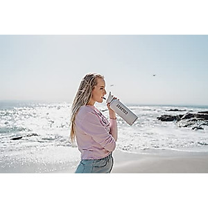 Coldest Sports Water Bottle with Straw Lid Vacuum Insulated Stainless Steel Metal Thermos Bottles Reusable Leak Proof Flask for Sports Gym (40 oz, Astro Purple)