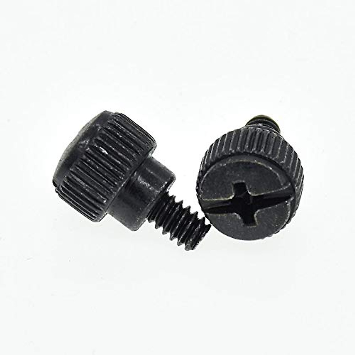 10Pcs 6#-32x5 for Computer PC Case Cooling Round Toolless Adjustment Screw Thumbscrews Thumb Screw M3.5 - (Silver) SCRW-194542