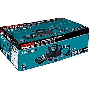 Makita XT255R 18V LXT Lithium-Ion COMPACT Cordless 2-Pc. Combo Kit (2.0Ah)