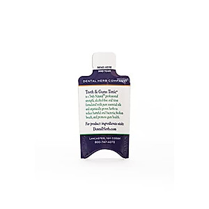 Dental Herb Company - Tonic Traveler - Single Use Tonic Mouthwash (12 Pack) with Bamboo Toothbrush