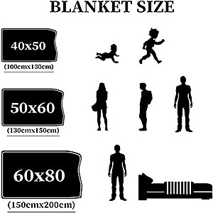 FEILUOKE Funny Bigfoot Sasquatch Blanket Super Soft and Comfortable 80inchx60inch
