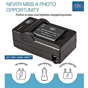 BM 2 EN-EL19 Batteries and Charger for Nikon Coolpix A300, W100, W150, S33, S100, S3100, S3200, S3300, S3500, S3600, S3700, S4100, S4200, S4300, S5200, S5300, S6400, S6500, S6800, S6900, S7000 Cameras