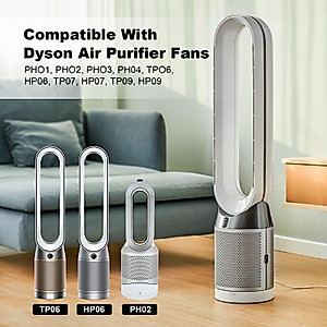 Yeelife HP07 Filter Replacement for Dyson Air Purifier Filter TP07 TP06 HP06 HP09 TP09 PH01 PH02 PH03 PH04, 360 Combi Glass Pure Cool Hot Humidify Fan, 2-in-1 HEPA + Carbon Filter (Upgraded - 2 pack)