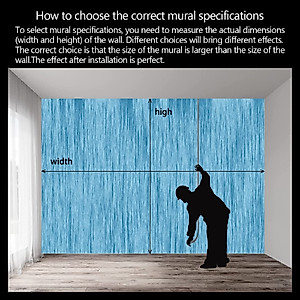 Planet Stars Wallpaper 3D Mural, Mountains Night Wall Mural Posters, Durable Waterproof Environmentally Friendly Decortion for Bedroom, Bathroom, Study Room, Living Room-59X39.4 Inches (WxH)