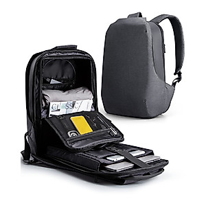 WINKING Laptop Backpack for Men Women - Laptop Backpack 15.6" Anti Theft Slim Business Backpack With USB Charging Port, Durable College School Backpack For Traveling, Hiking, Commuting, Black