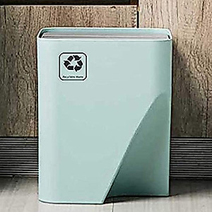 Trjgtas Wertygh Stackable Bins,Kitchen Waste Containers with Lids for Recycling,Sorting,Storage 15 L