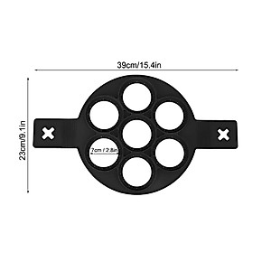 Omelette Egg Pancake Making with Handles DIY Baking Tools Kitchen Non Stick Silicone Pancake Machine Omelet