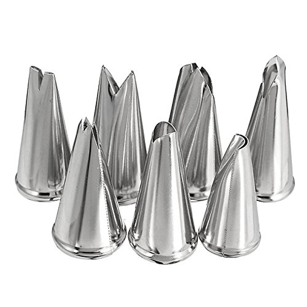 Leaf Piping Tips Set 7 Pieces Cake Decorating Tips Icing Piping Nozzles Set Decorating Kit