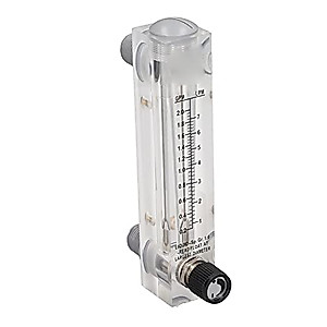 Liquid Flowmeter Tester, Standard Design Easy Installation Transparent Durable Panel Type Flow Meter 0.2‑2GPM Range for Control
