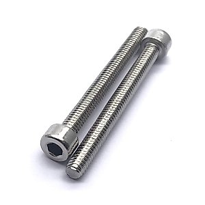 NGe M3 X40MM Stainless Steel Socket Head Cap Screw, Allen Socket Drive,Full Thread,Machine Thread for Full Thread, Shiny Surface, Machine Thread(M3x40MM,50Pcs,Silver)