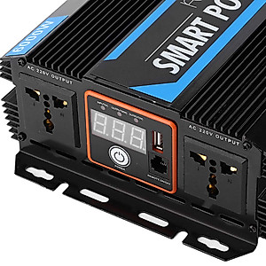 Car Power Inverter, 2000W 12V to 220V Pure Sine Power Voltage Inverter Transformer Auto Accessory