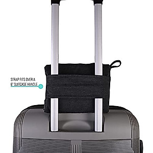 GForce Jersey Knit Travel Blanket| Packable| Fits Over Handle | Soft| Easy to Travel| Grey | Travel | Bag | Blanket |