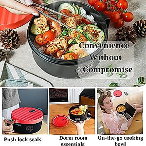 AI LOVE PEACE Microwave Ramen Bowl Noodle Bowls With Lid Speedy Ramen Cooker In Minutes BPA Free and Dishwasher Safe For Office College Dorm Room Instant Cooking with Holder,Holiday gifts.