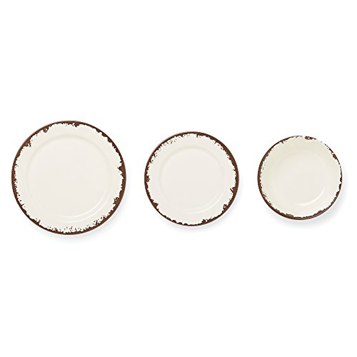 Fox Run Melamine Dinnerware Set, 12-Pieces, Multicolor