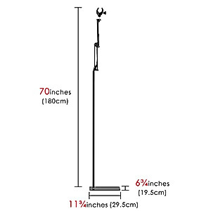 Linkidea Hair Dryer Stand, 360 Degree Rotating Blow Dryer Holder Hands-Free, Adjustable Height Hair Dryer Rack with Heavy Base for Home Salon