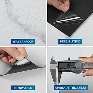 FunStick White Peel and Stick Flooring Tiles Waterproof 12 x 12 Inch 15 Pack Removable Marble Vinyl Flooring Peel and Stick Floor Tile Bathroom Floor Vinyl Sticker Tiles for Kitchen Bedroom Flooring