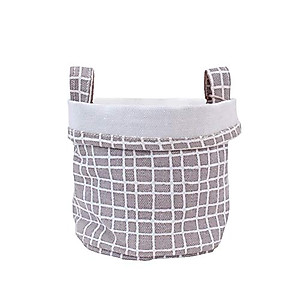 MAIKA Recycled Canvas Storage Bucket 3-pack, Size Medium, Woven Grey