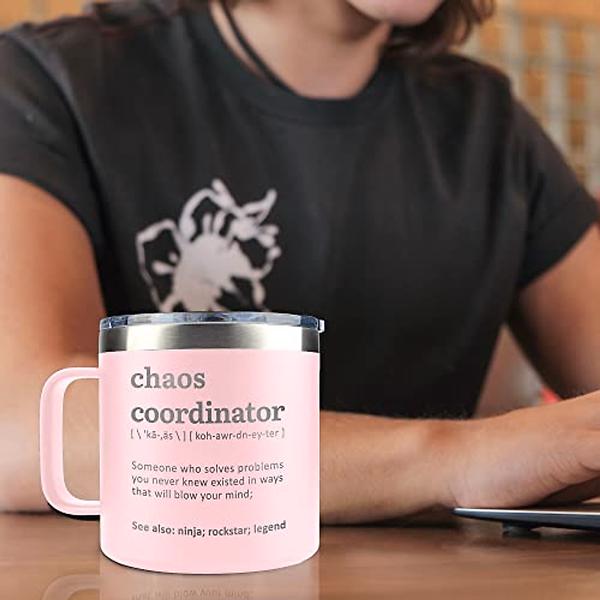Gifts for Women - Boss Lady Gifts for Women, Her, Coworker, Manager, Teacher, Boss - Chaos Coordinator Gifts, Thank You Gifts for Women - Birthday Christmas Gifts for Women, Boss Day Gifts - 14 Oz Mug