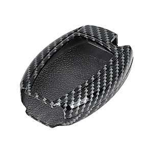 X AUTOHAUX TPU Car Smart Key Remote Flip Fob Cover Shell Protective Case for Mercedes-Benz ML350 Carbon Fiber Pattern