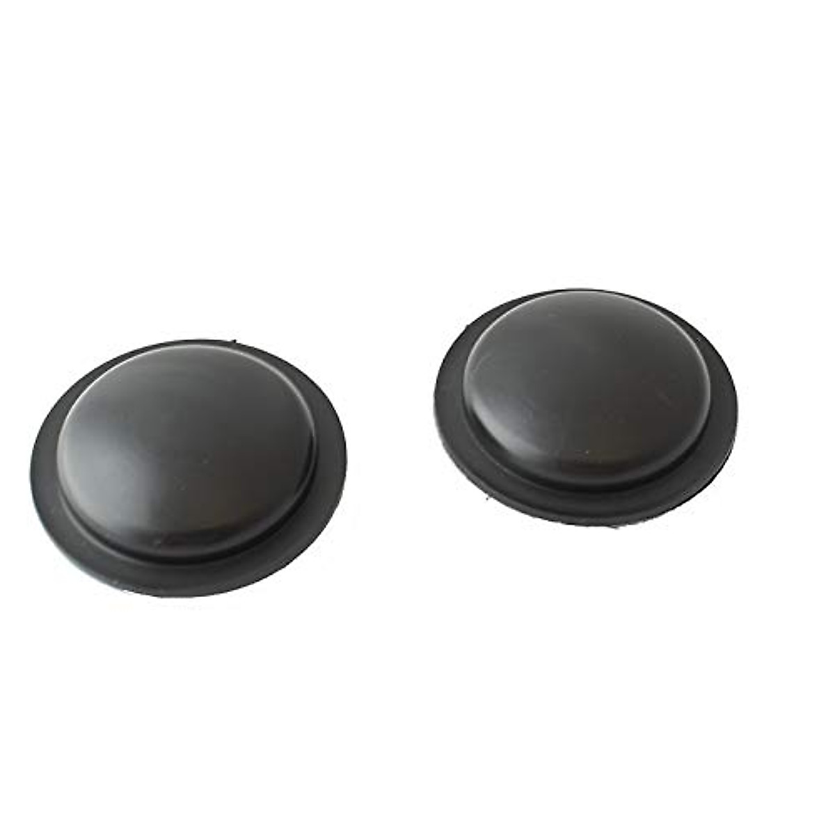 Pallet Jack/Truck Steering Wheels Set with Axle and Protective Caps (4 pcs) 7" x 2" with Bearings ID 20mm Poly Tread Red