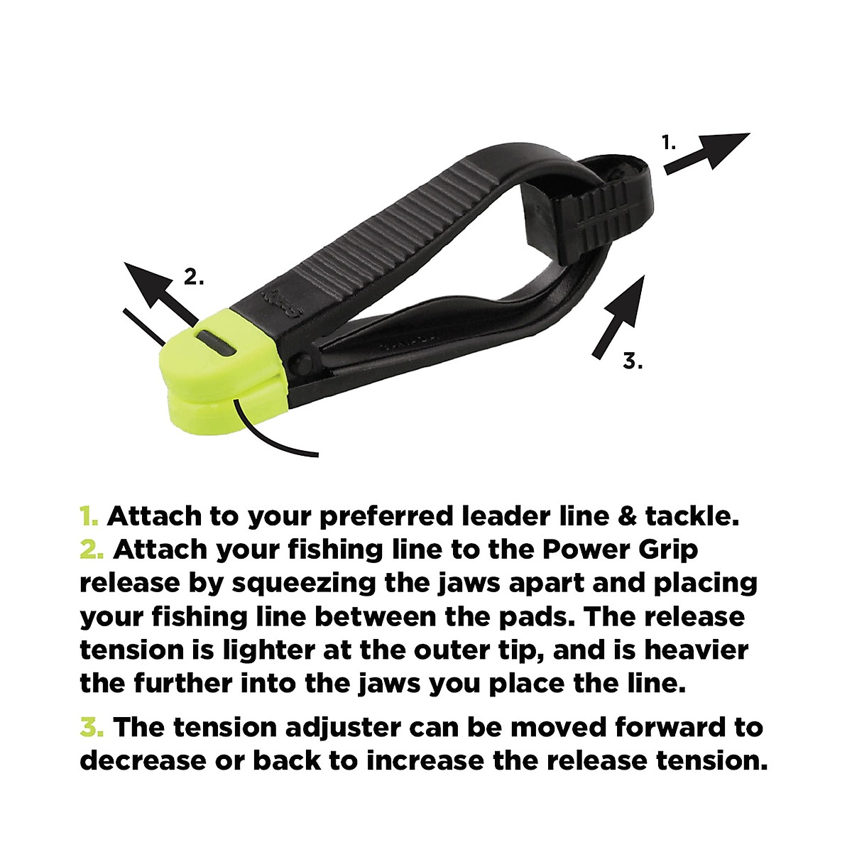 Scotty #1174-BUCKET Power Grip Plus Release (Bulk) (Not Rigged), Black, 40 Per Bucket